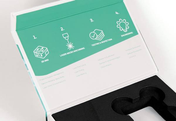 Veredlung von Verpackungen mit Ihrem Logo oder Design